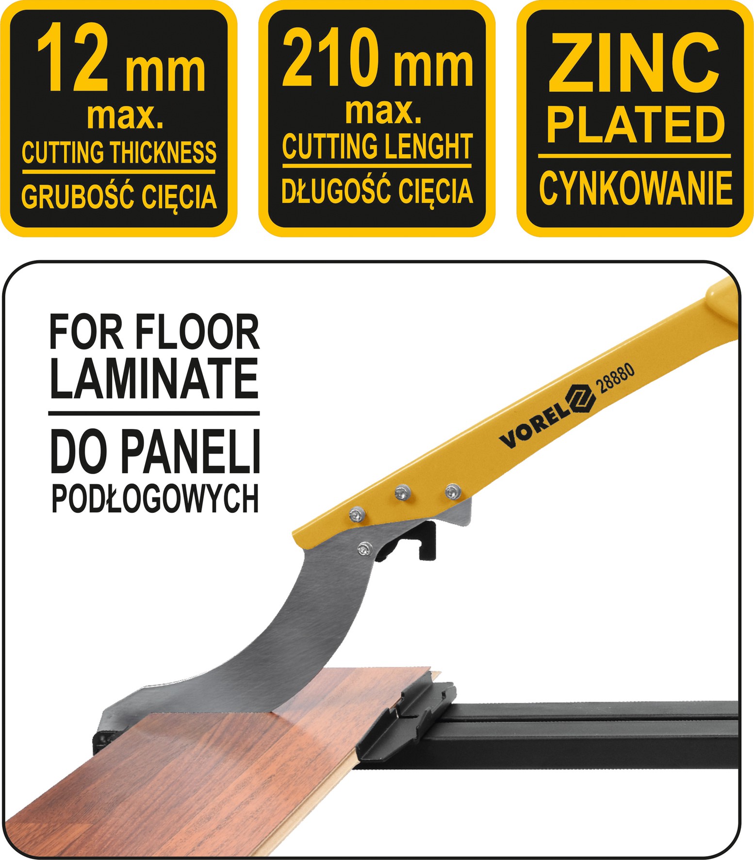Aparat pentru tăiat parchet laminat Vorel 28880 | MagazinulCuScule.ro