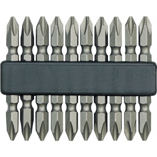 SET 10 BITURI 60 MM CR-V, PH2, 1/4" Vorel 65700 | MagazinulCuScule.ro