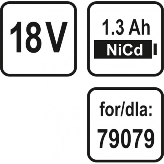 Acumulator 18 V, 1300 mAH pentru 79079 Sthor 79086 | MagazinulCuScule.ro