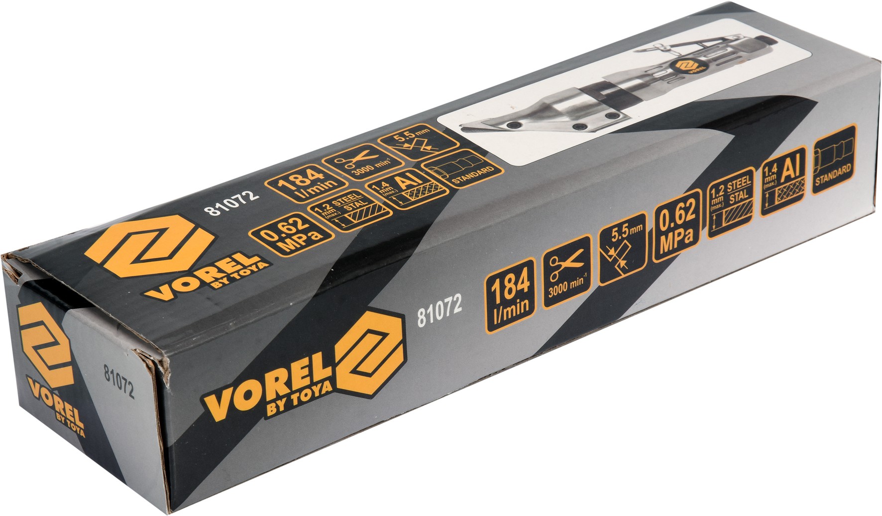 Foarfecă tablă pneumatică Vorel 81072 | MagazinulCuScule.ro