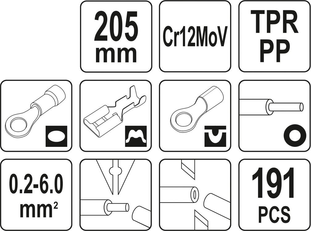 Set conectori izolați și decablator 191B Yato YT-23133 ...
