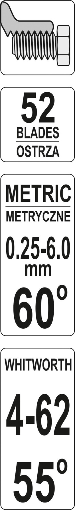 Lere pentru Filet, 52 psc Yato YT-29984 | MagazinulCuScule.ro
