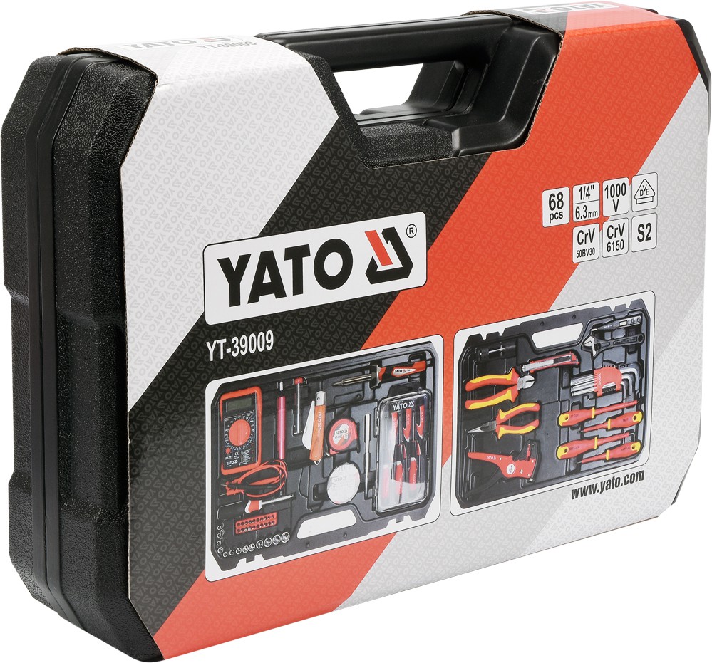 Trusă scule electrician 68 piese Yato YT-39009 | MagazinulCuScule.ro