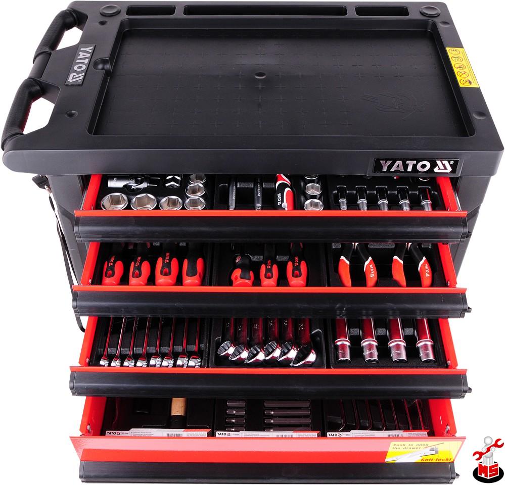 Dulap cu scule Yato profesional echipat complet cu 6 sertare 177 piese ...